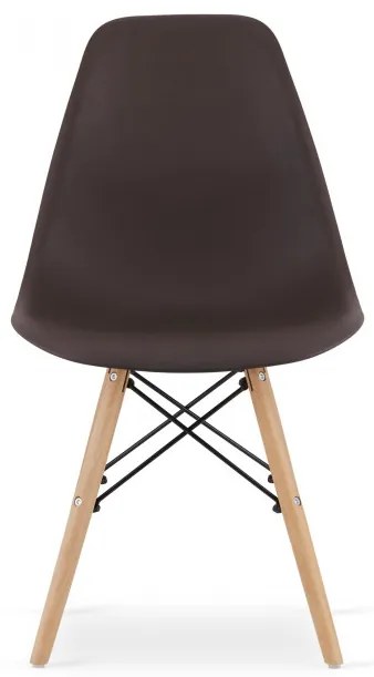 Set tří jídelních židlí OSAKA kávové (hnědé nohy) 3ks