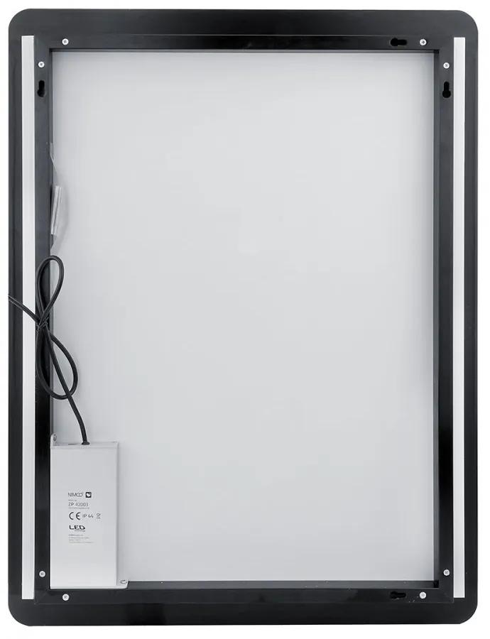 Nimco Černé LED zrcadlo 800x600 ZPC 42003-90