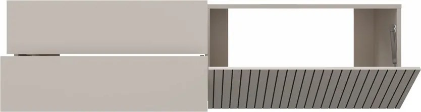 Závěsná skříňka pod umyvadlo s deskou Tigo 1D2S 140 cm kašmír