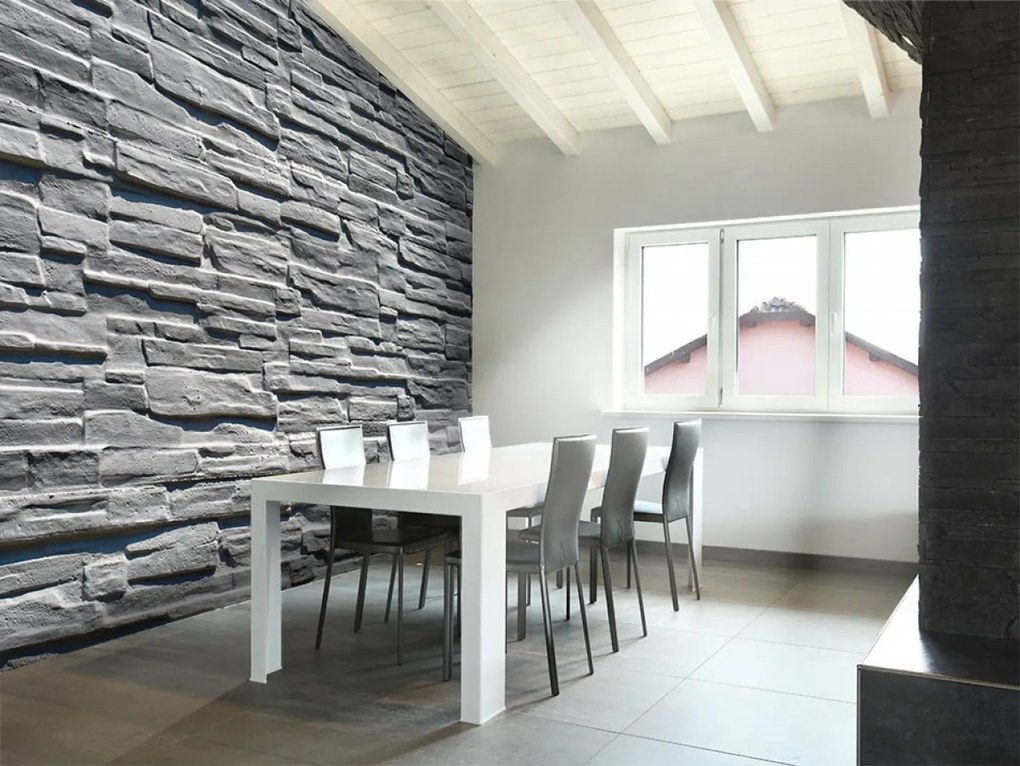 Tapeta šedý kámen (150x105 cm) - Murando DeLuxe