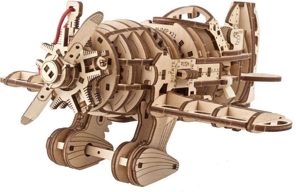 Ugears 3d letadlo mad hornet 354 dílků