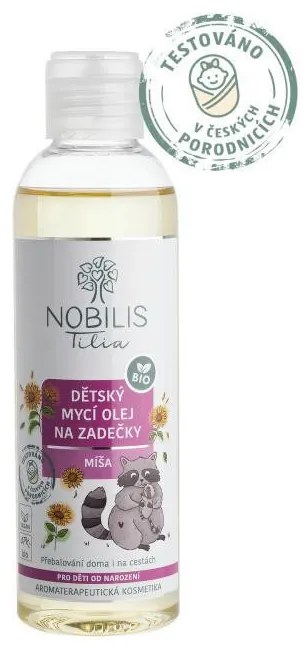 Nobilis Tilia Dětský mycí olej na zadečky Míša 200 ml