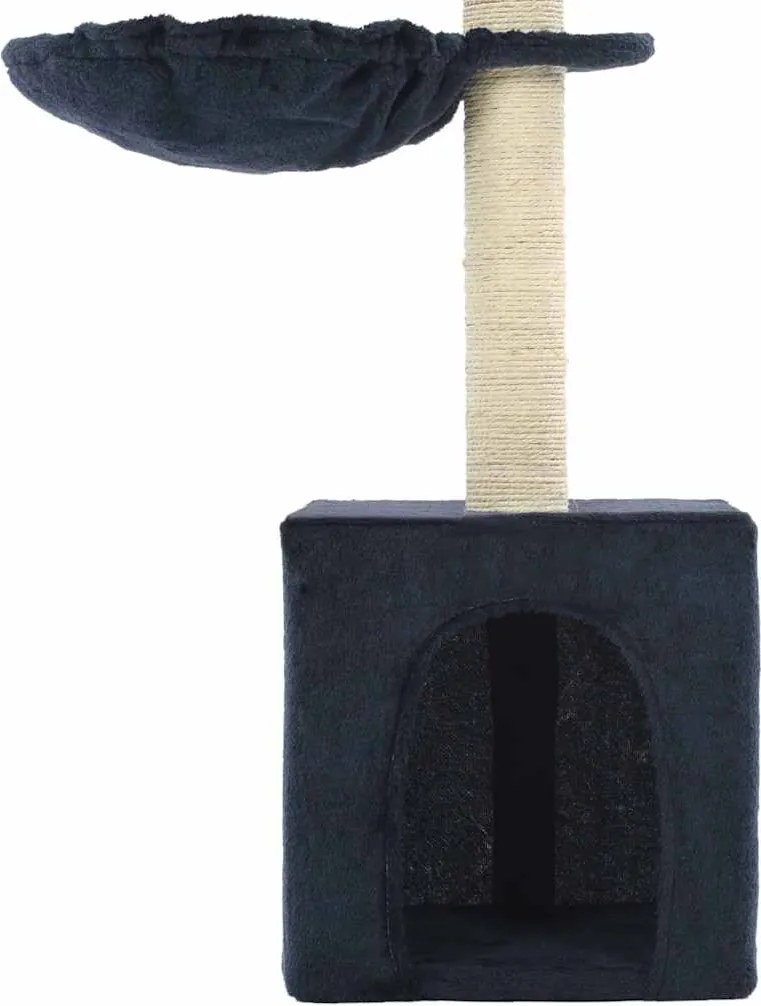 Škrabadlo pro kočky se sisalovými sloupky 105 cm modré 170627