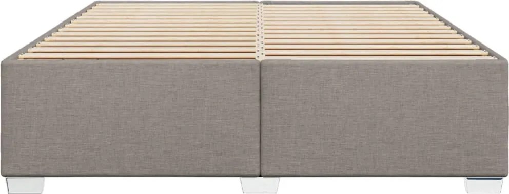 Rám postele bez matrace taupe 180 x 200 cm textil 3284496