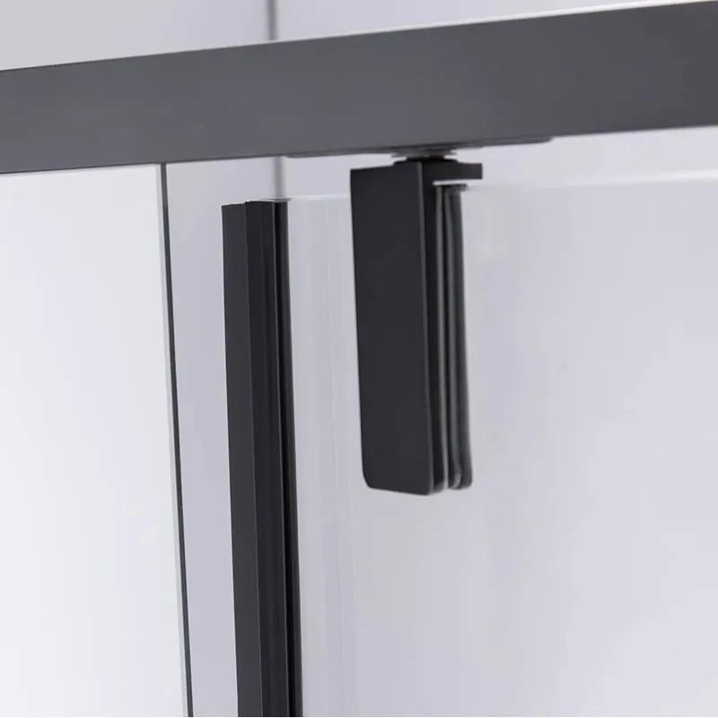 BPS-koupelny Obdélníkový sprchový kout HYD-OK12 90x80 černá/transparent