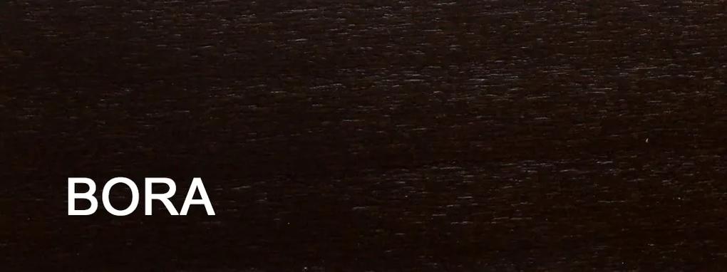 Krajča Jednolůžková postel z masivu Zoro (letiště) 90 x 220 cm Povrchová úprava: Černá, Druh dřeva: Dub