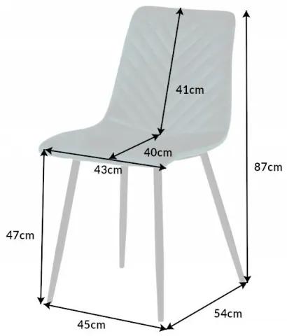Sametová židle Amazonas zelená / 40848