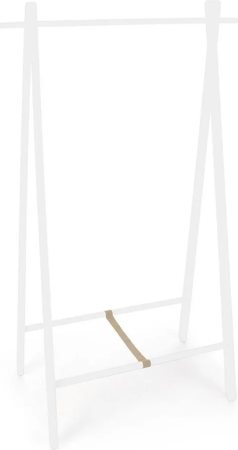Bílý stojan na oblečení z březového dřeva 91x151x50 cm Daiki – Yes Everyday
