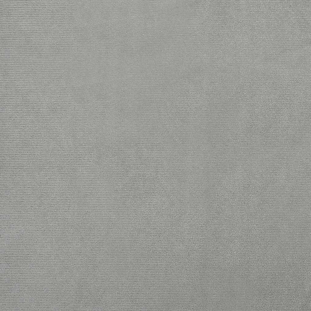 Pelíšek pro psy světle šedý 100 x 54 x 33 cm samet 171982