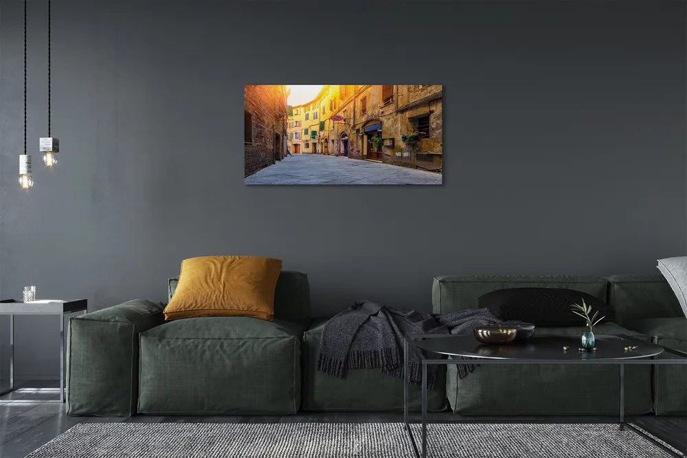 Obrazy na plátně Italy Street budovy 125x50 cm