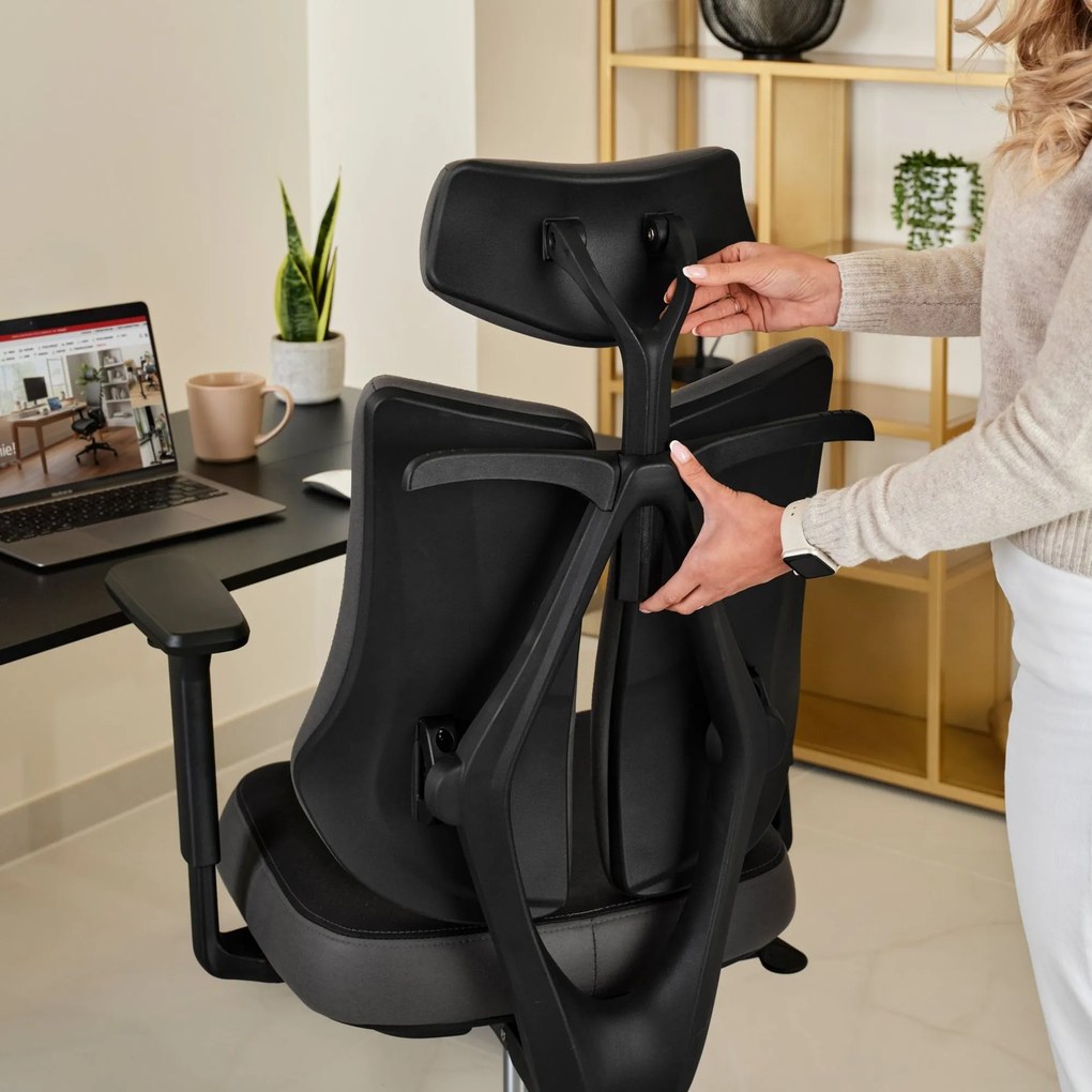 Ergonomické křeslo Loano – Černé