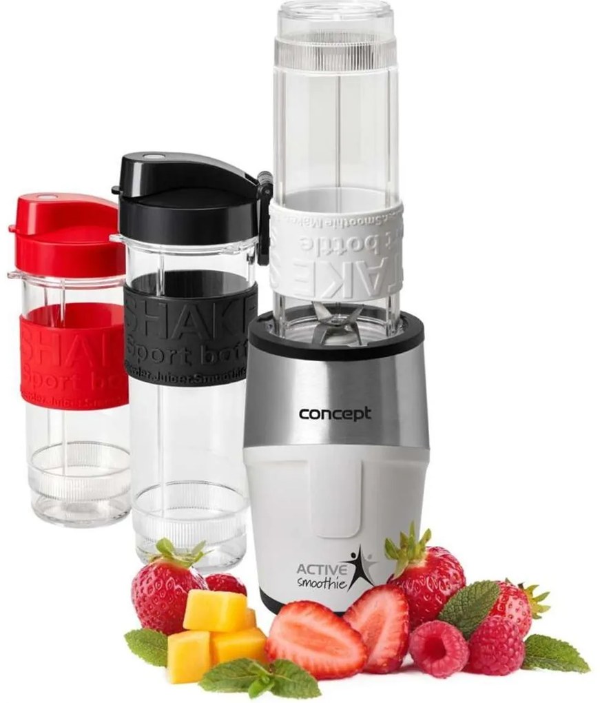 Concept - Smoothie mixér Active, s příslušenstvím, bílá sm3380