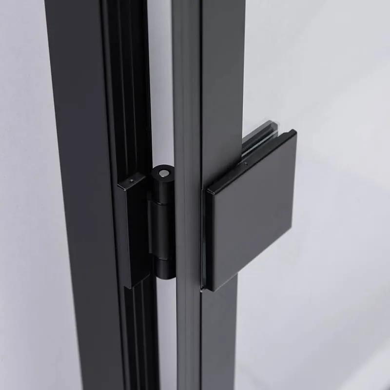 BPS-koupelny Čtvercový sprchový kout HYD-SK10A 80x80 černá/transparent + vanička HYD-SSV-SXL02A černá