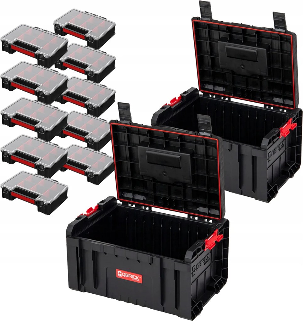 Qbrick System Pro+two TOOLBOX2.0+5xTWO Organizer Multi box x2