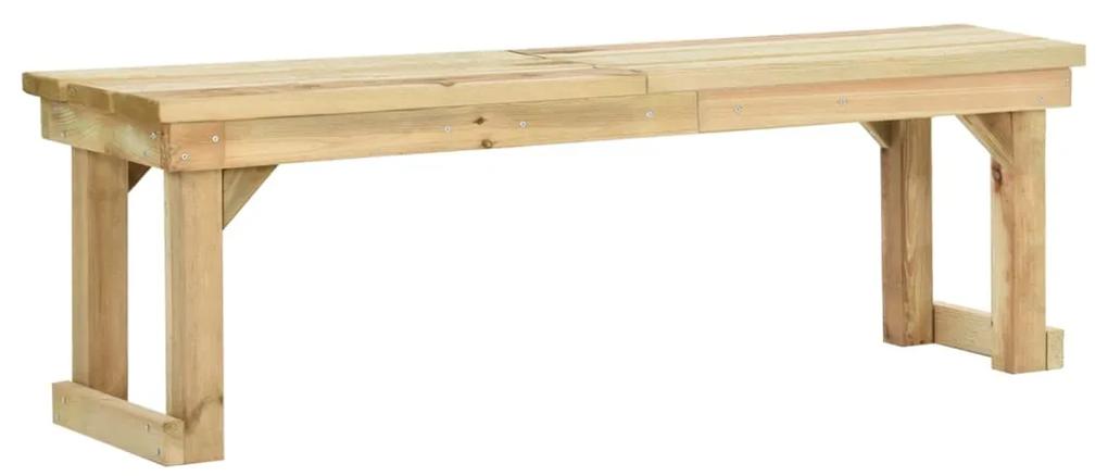 44899 vidaXL Zahradní lavice 140 cm impregnované borové dřevo