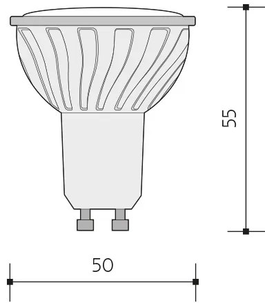 PANLUX SMD 18 LED DELUXE světelný zdroj 230V GU10  studená bílá