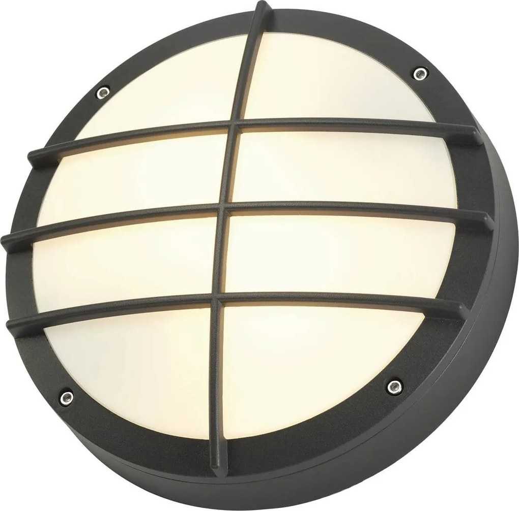 LA 229085 Venkovní svítidlo BULAN mřížka nástěnná antracit 230V E27 2x25W - BIG WHITE (SLV)