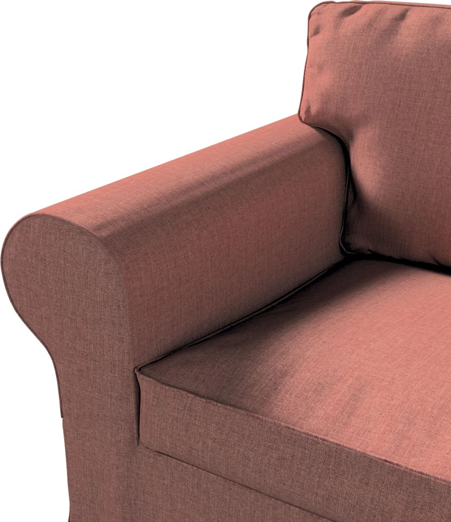 Potah na křeslo IKEA Ektorp barva hnědá látka pletený vzor