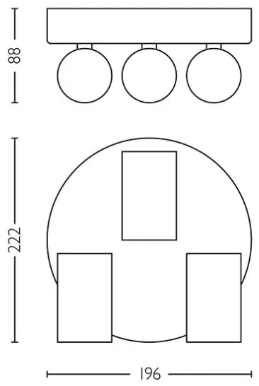 Philips - Koupelnové bodové svítidlo IDRIS 3xGU10/5W/230V IP44 bílá