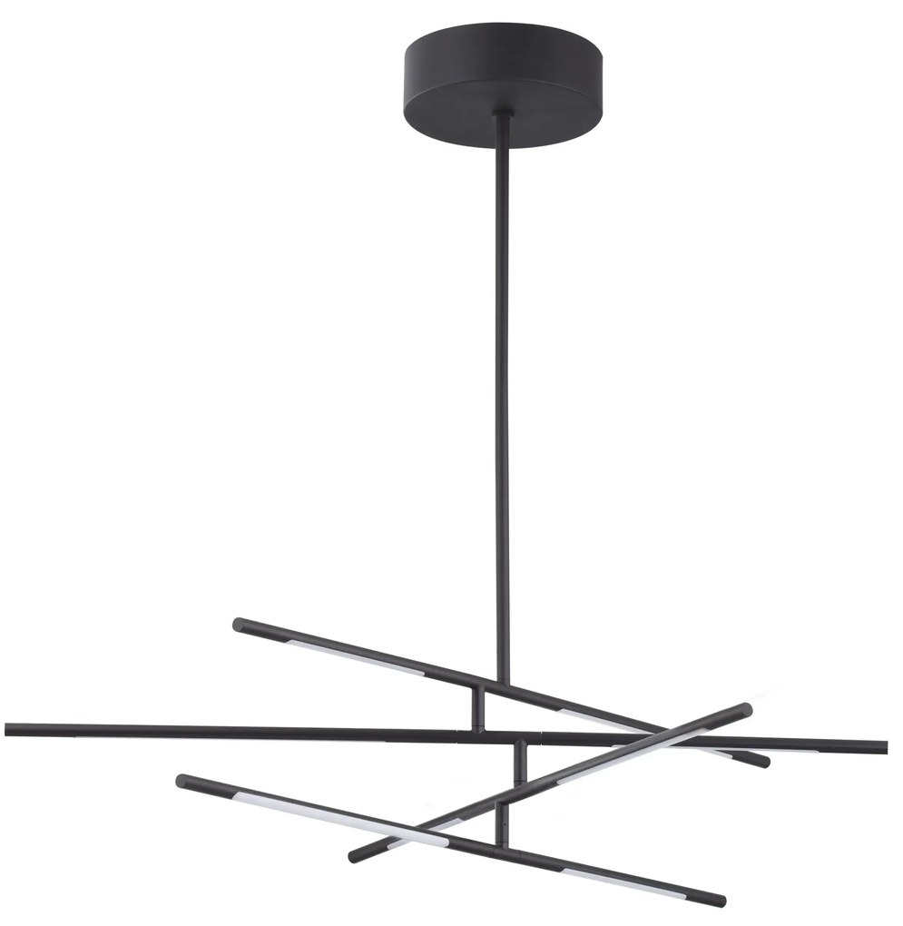 LED lustr Raccio 84 černé
