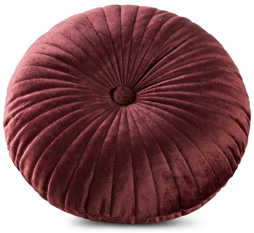 DEKORAČNÍ POLŠTÁŘ VELVET68 (FI) 40 CM BORDOVÁ