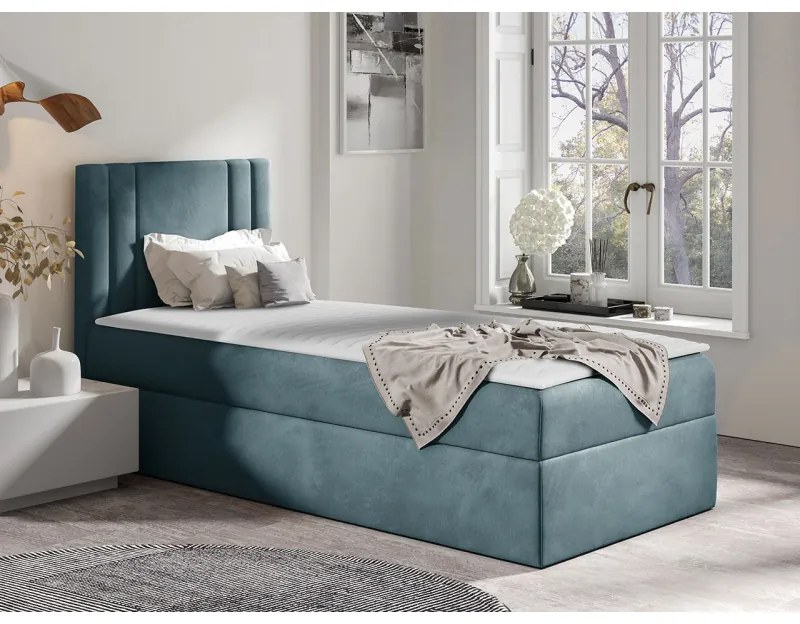 Jednolůžková postel Neresko Mini, Strana: levá, Rozměr postele: 90x200, Barva:: Kameleon 48