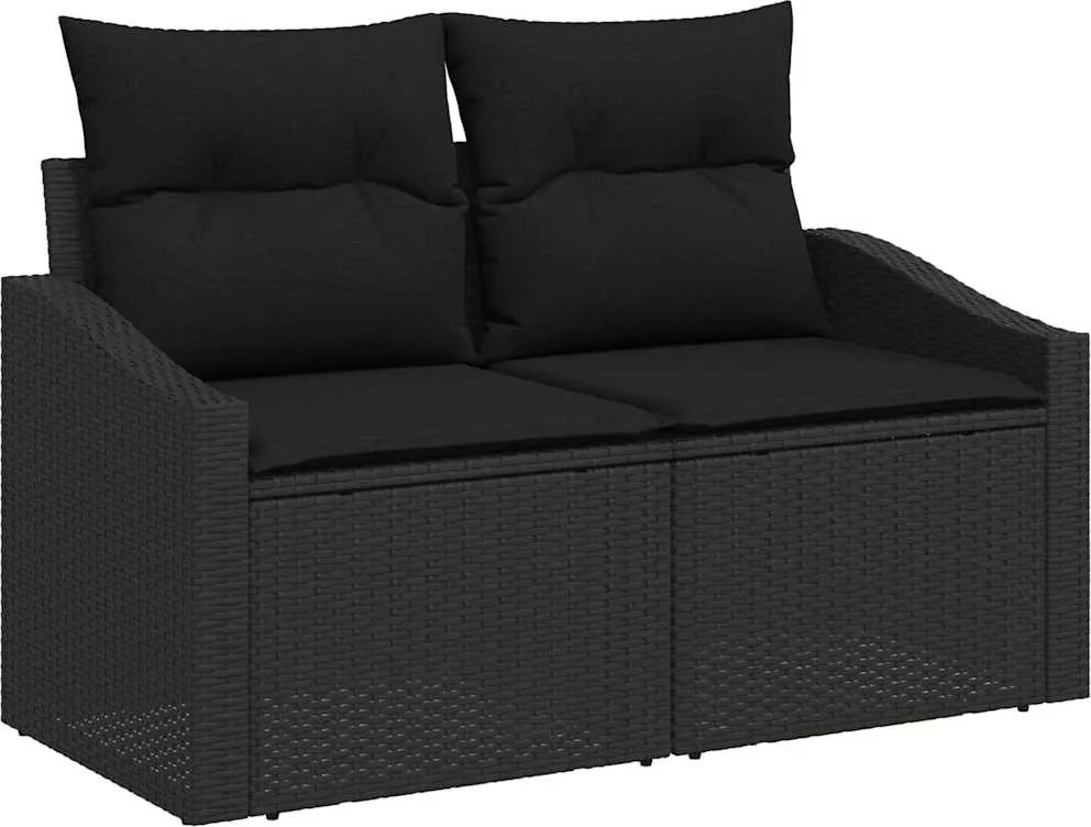 Set pohovek 7 ks Černá polyratan 3355322