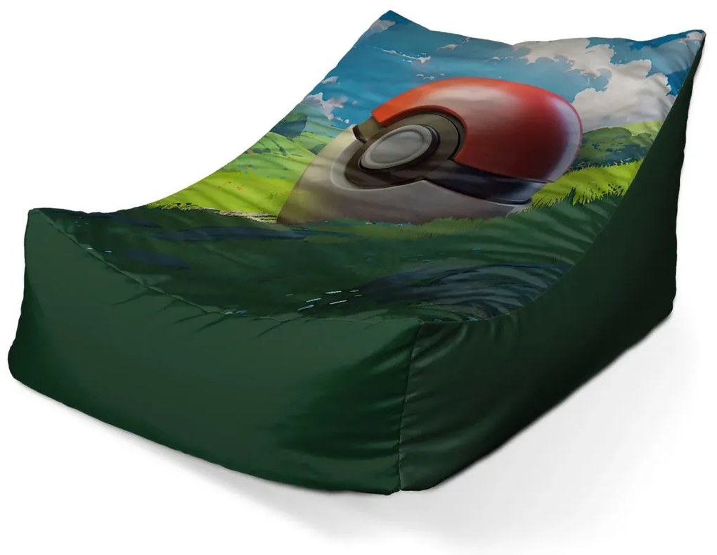 Sablio Sedací vak Lounge Pokemon ball Krajina - 120 x 100 x 80 cm