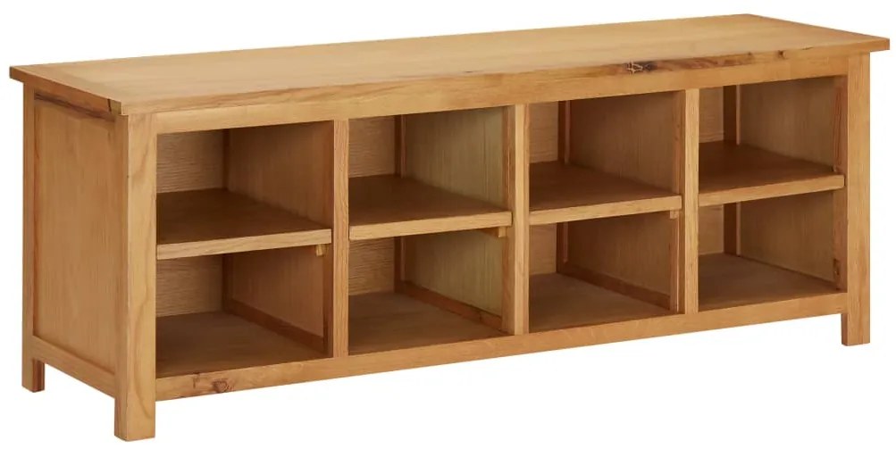 Botník 114 x 37 x 45 cm masivní dubové dřevo 327436