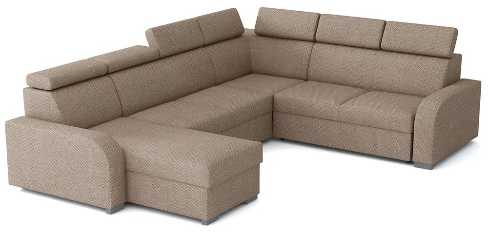 Sedací souprava OSLO U | 170x310x250 | rozkládací + 2x úložný prostor | VÝBĚR TKANIN