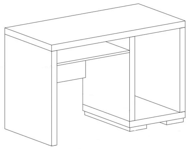 Vegas S - psací stůl V28 - santana světlá
