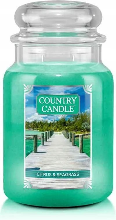 Citrus & Seagrass – Country Candle – velká vonná svíčka