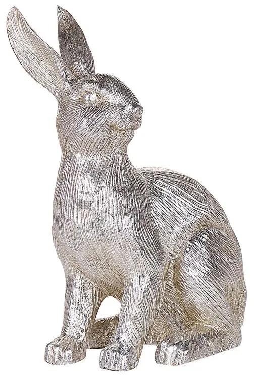 Dekorativní figurka stříbrná 35 cm HATTEN Beliani
