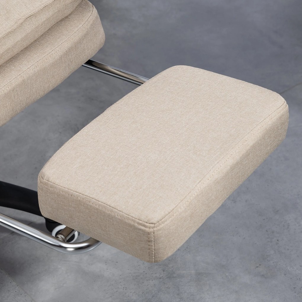 Masážní kancelářská židle Vinsetto, ergonomická židle s nastavitelnou výškou, sklápěcí opěradlo, vestavěný podnožník, ovládání pomocí kabelového ovla…