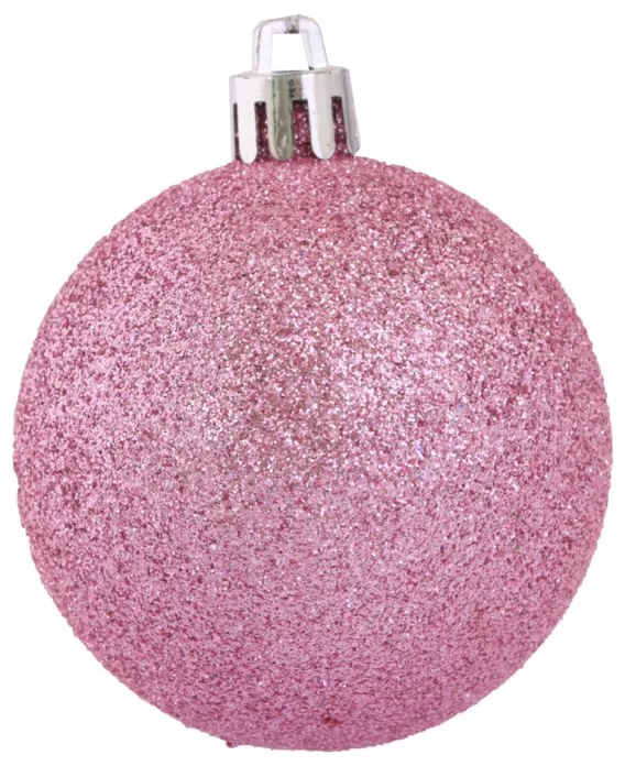 Flamenco Mystique Sada 12 Vánočních Ozdob Míčků, Průměr 6 cm, Plastové