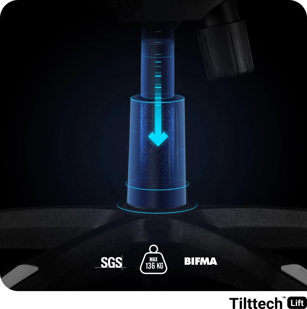 Herní křeslo z eko kůže Normal Size, černý-bílý: Diablo X-One 2.0