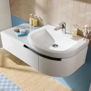 Villeroy&Boch Subway, umývátko 50x25cm, bílá, pravé, 73035R01