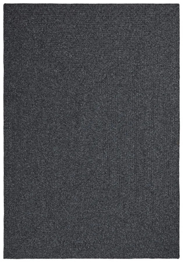 Hans Home | Kusový koberec Braided 105550 Dark Grey – na ven i na doma - 120x170