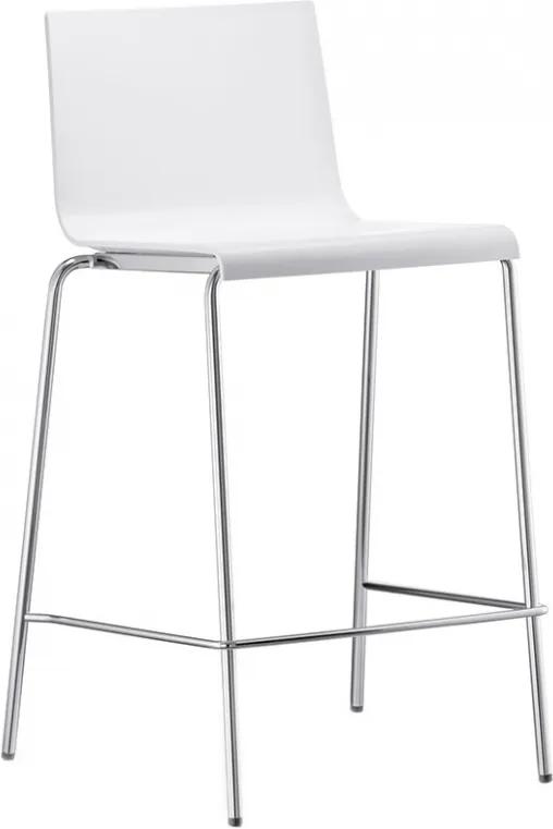 Barová židle Kuadra 1112 Pedrali, bílá