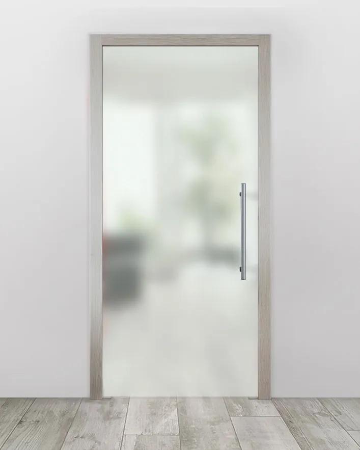 Celoskleněné dveře do pouzdra - Satinato Bílá Průchozí šířka (cm): 90, Průchozí výška (cm): 197