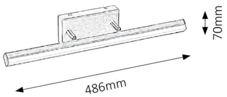 Rabalux 5720 - LED Koupelnové osvětlení zrcadla SILAS 1xLED/12W/230V