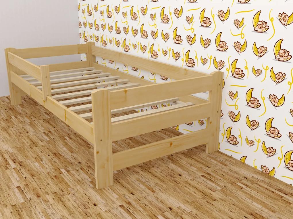 Vomaks Dětská postel DP 019 se zábranou Rozměr: 80 x 180 cm, Barva: moření olše