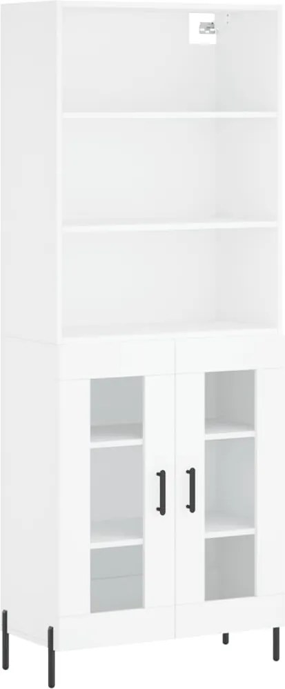 Skříň highboard bílá 69,5 x 34 x 180 cm kompozitní dřevo 3189325