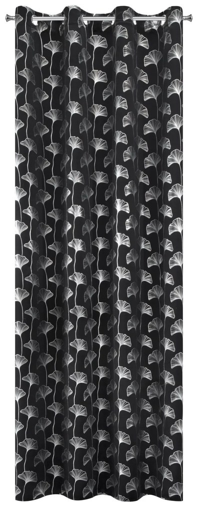 ZATEMŇOVACÍ ZÁVĚS NA KROUŽCÍCH CLARA 135X250 CM VZOROVANÁ