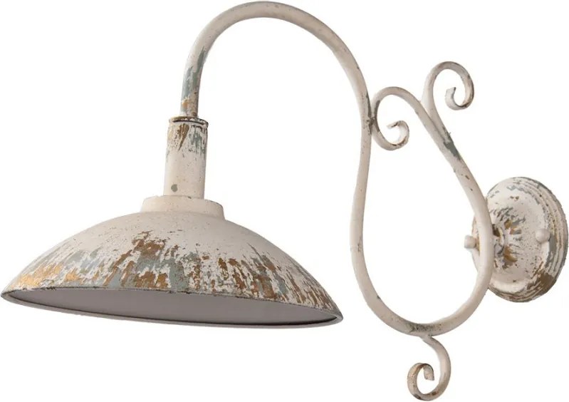 Béžová antik kovová nástěnná lampa Xavièrra - 49*23*27 cm E14/ma* 1*25W
