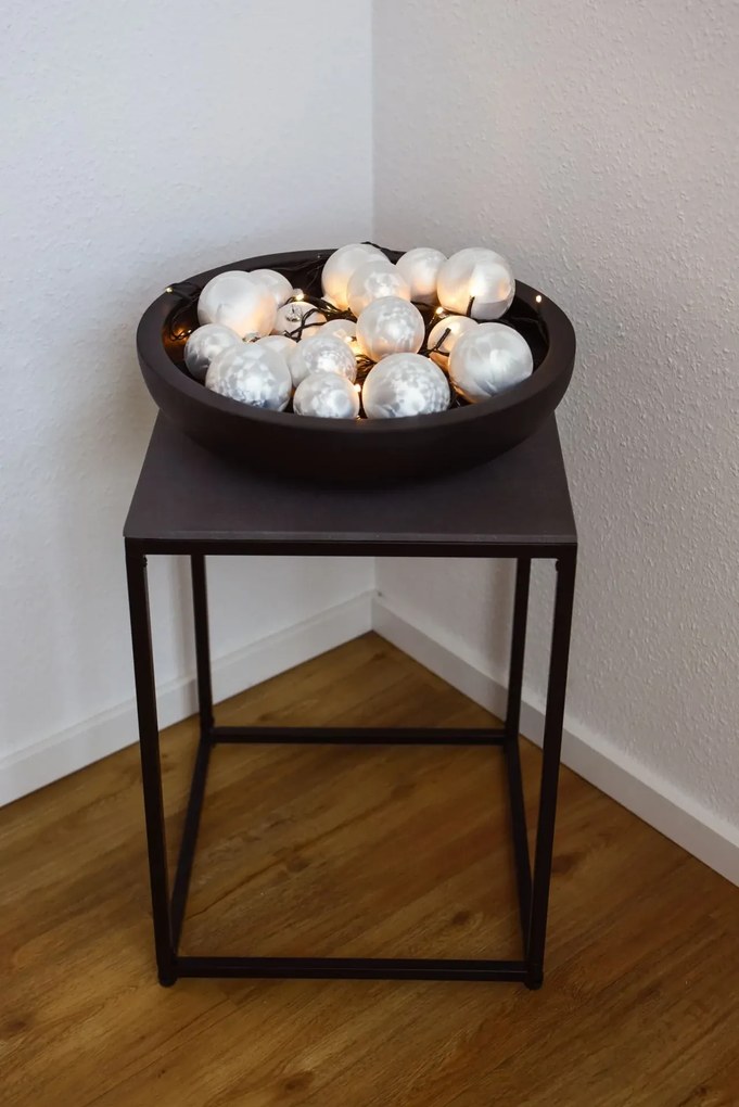 Okrasná miska PLANA, sklolaminát, 11xØ43 cm, antracit