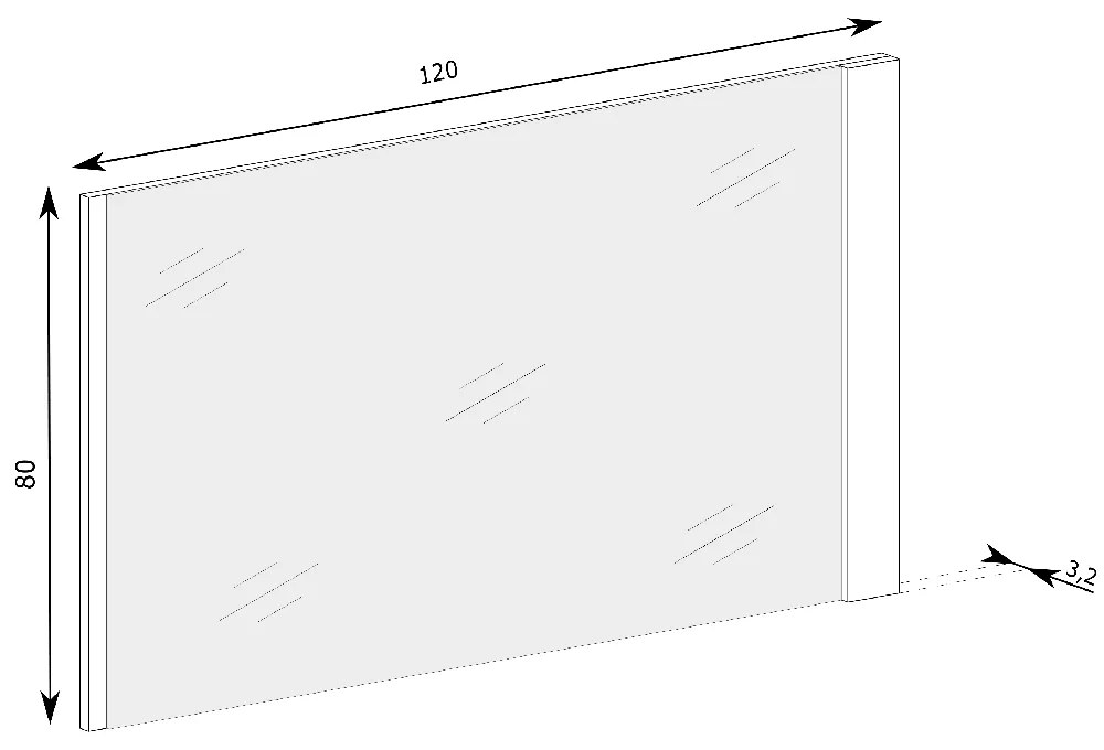 Natural - zrcadlo N10 - dub ribbeck
