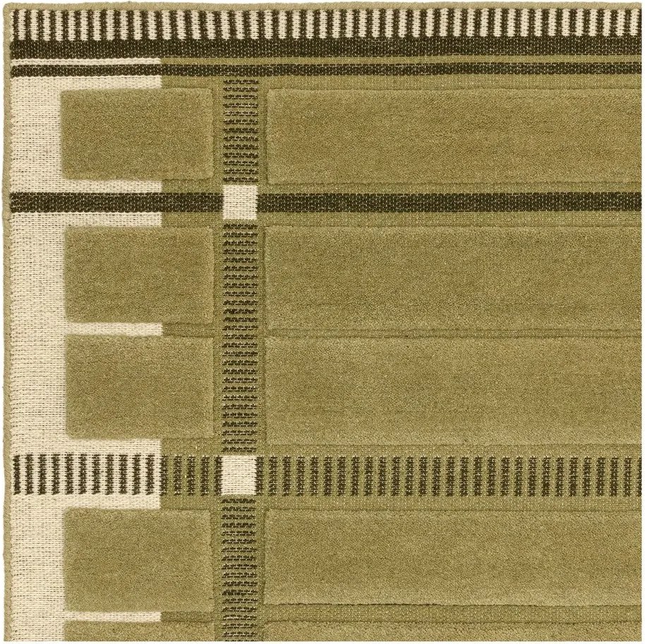 Zelený/béžový ručně tkaný vlněný koberec 120x170 cm – Asiatic Carpets