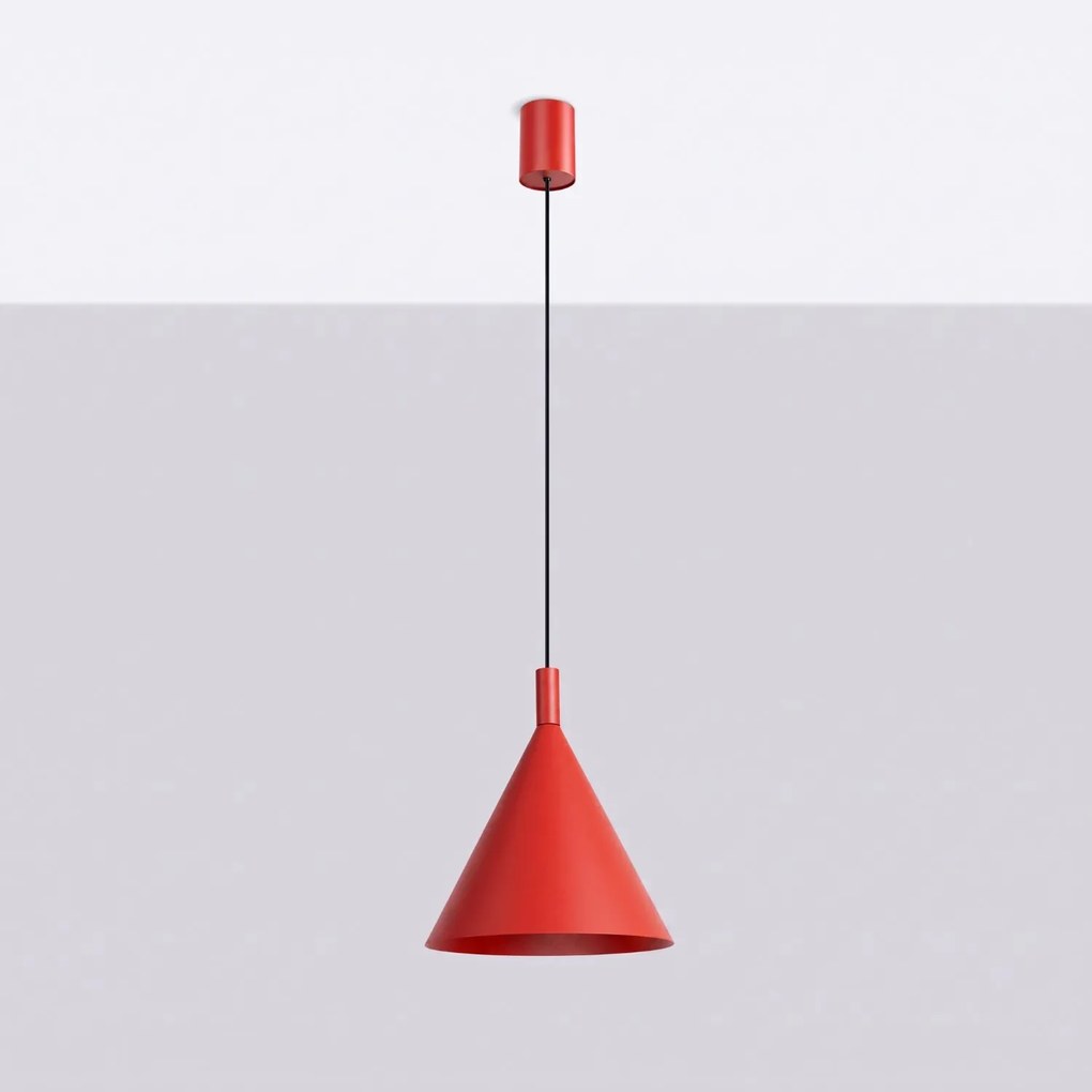 Sollux Lighting Závěsné svítidlo NOX 25 červené