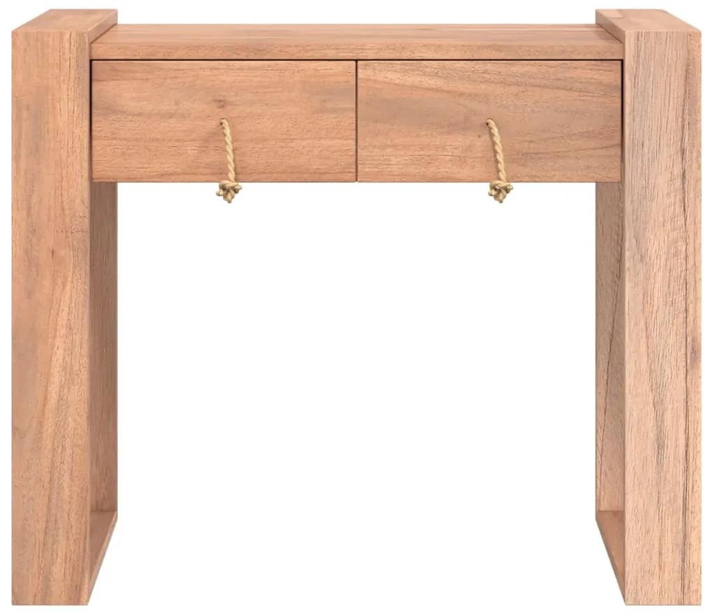 vidaXL Konzolový stolek 90 x 35 x 75 cm masivní teakové dřevo